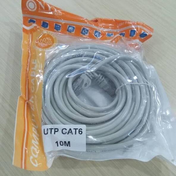 kabel LAN 10M Cat6 UTP cable LAN 10 meter High Quality - Shop | Tokopedia