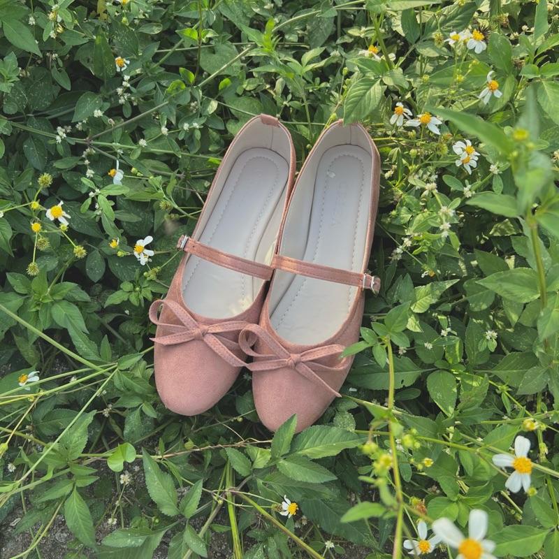 CRIZA SHOES NADINE MARY JANE Women Comfort Flat Suede Girl Footwear ...