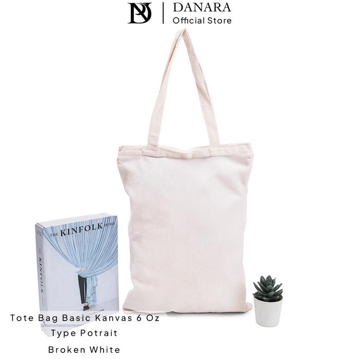Jual DANARA Tote Bag Basic Kanvas 6 Oz Polos Type Potrait - Broken ...