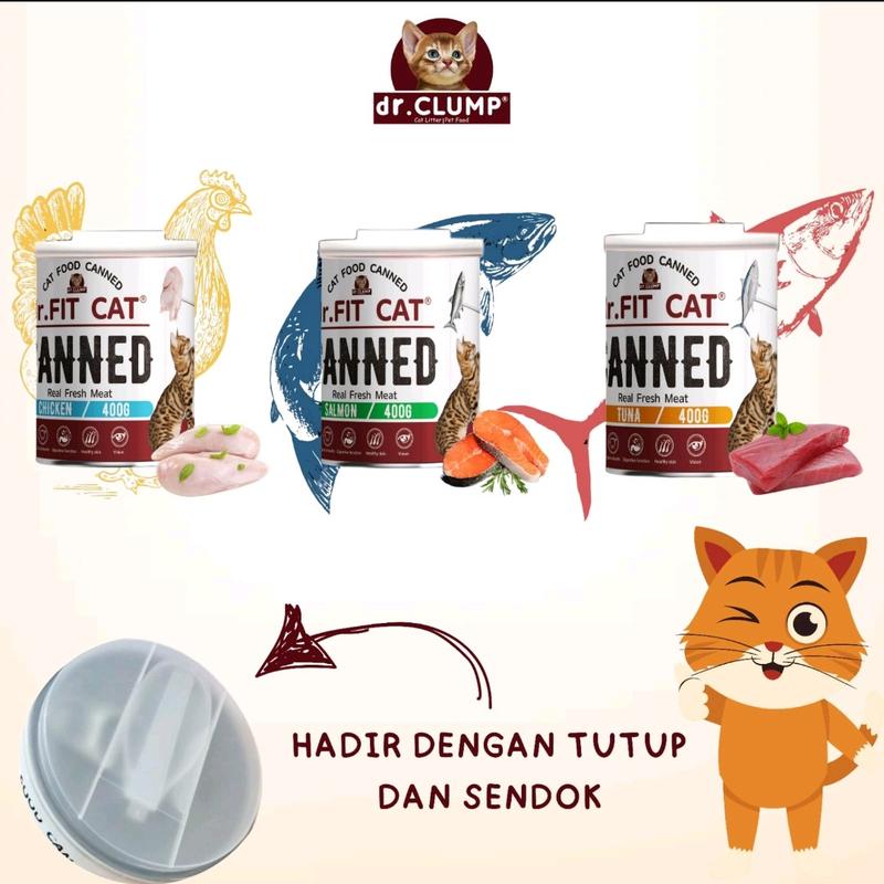 DR FIT CAT KALENG WET FOOD 400GR - Shop | Tokopedia