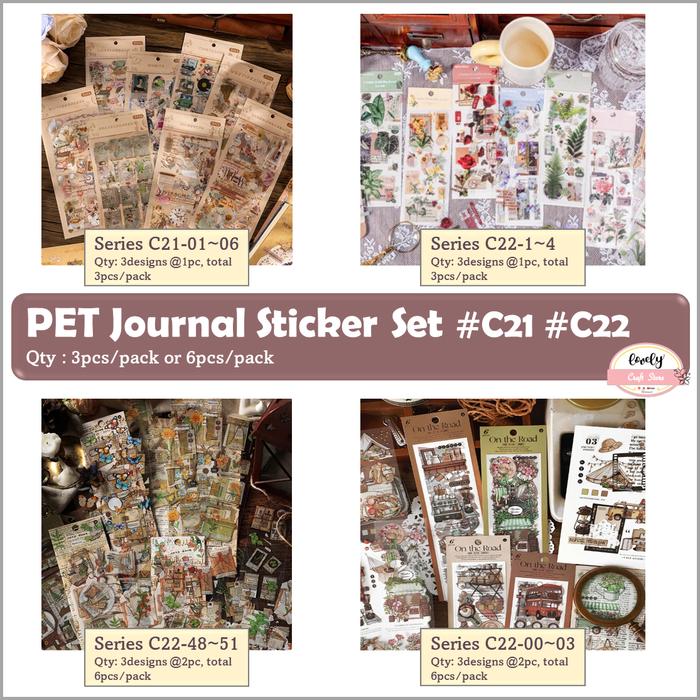 Jual LovelyCraftStore | C21 C22- Journal Sticker PET Transparan ...