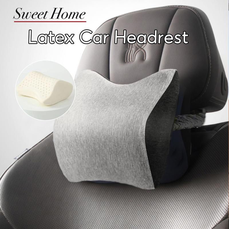 Natural Latex Car Headrest Neck Care Pillow Cervical Support Neck Pain ...