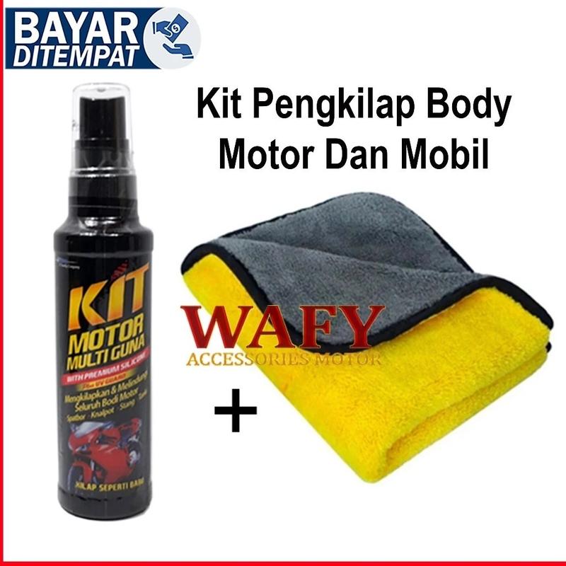 Paket Kit Semprot Pengkilap Body 100 ml + Kain Lap Microfiber 30x30 cm ...