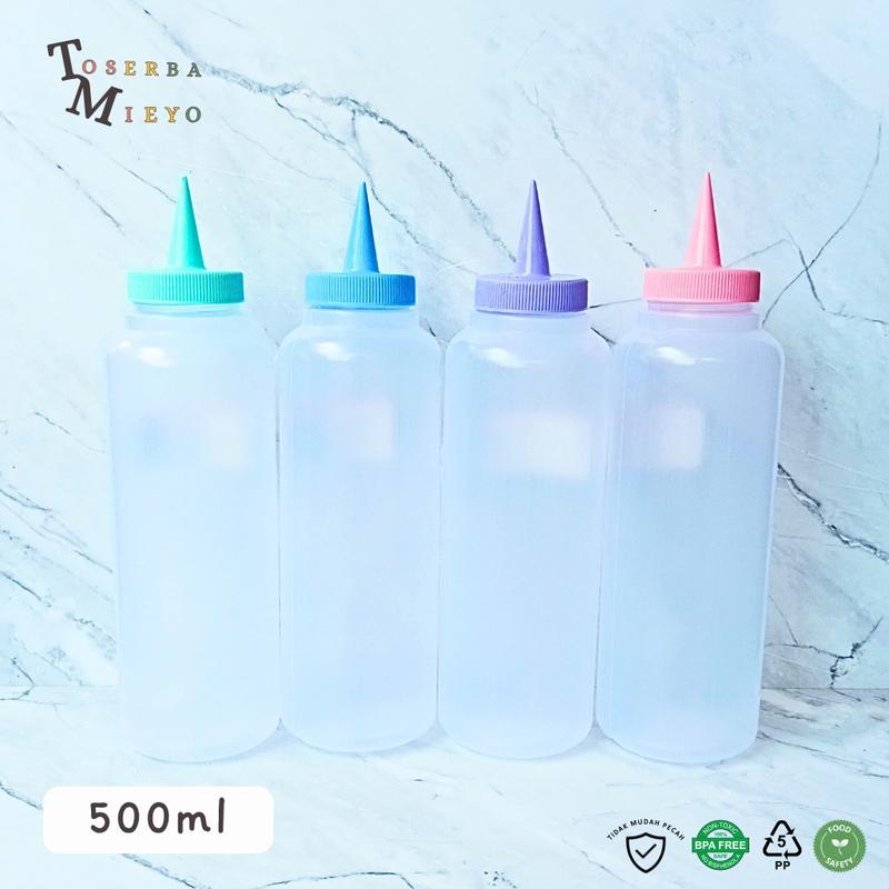 [ 500 ml ] Tempat Bumbu / Botol Kecap 500ML / Botol Sambal / Botol Saus / Saos 500 ml Warna ...