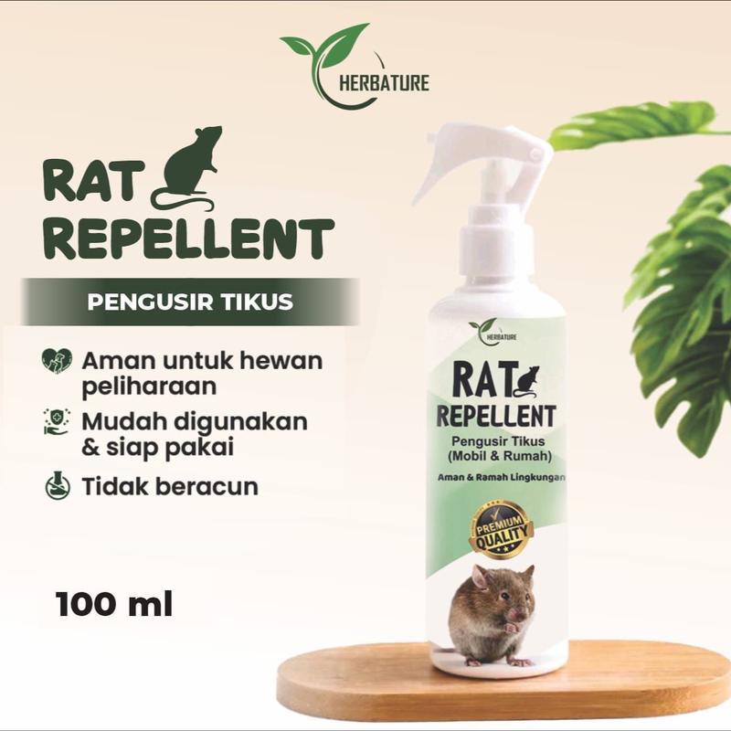 Spray pengusir tikus ramah lingkungan (100ml) HERBATURE REPELLENT ...