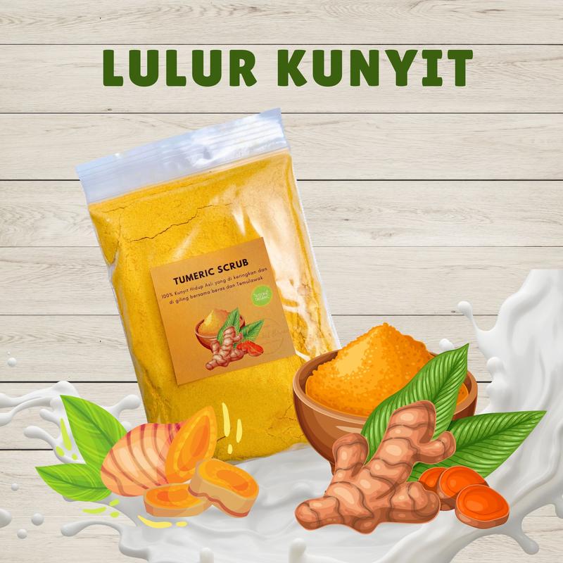AFBB-Lulur Kunyit Susu/Face Masker/Putihkan Kulit/Pudarkan Parut/Buang ...