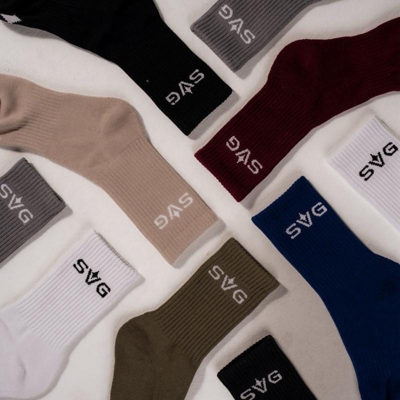 SVG OFFICIAL SOCKS BLACK & WHITE - TikTok Shop Malaysia