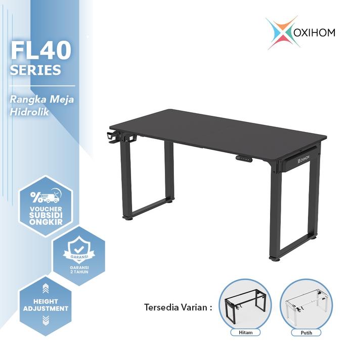 Promo Oxihom Meja FL40 dengan Papan Meja FP Series Meja Kantor Belajar ...