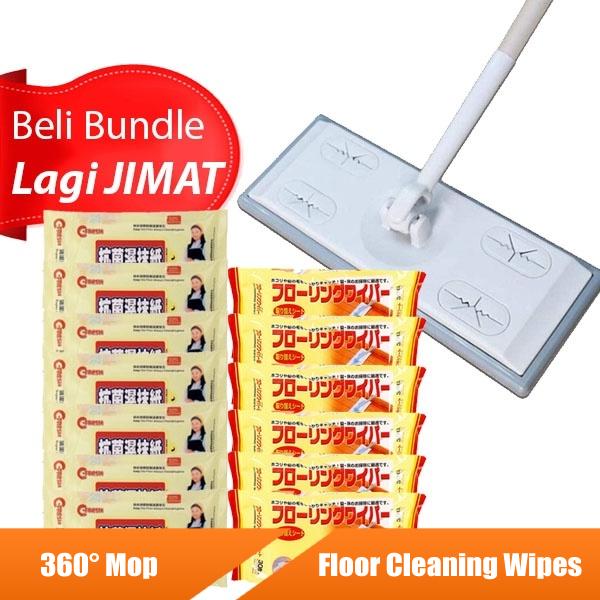 Pengelap Tisu Pakai Buang, Mop Rata, Lap Tisu Kering Basah, Kertas ...