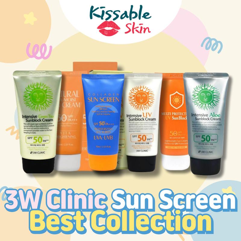 3W Clinic Krim Matahari Intensive UV Sunblock Cream, Natural - TikTok ...