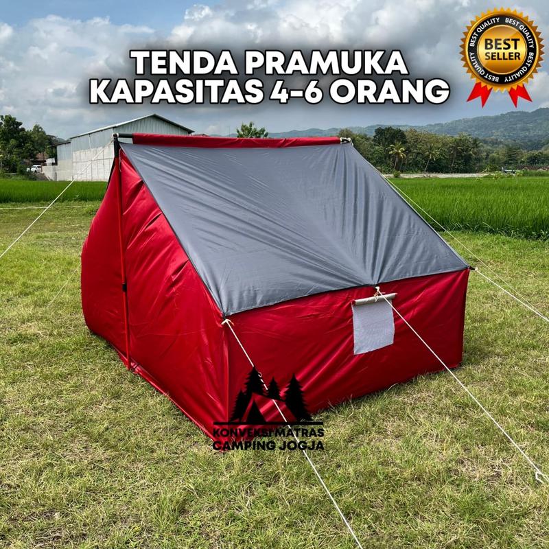 Tenda Regu Pramuka Kapasitas 4-6 Orang Tenda Camping Parasut - Shop ...