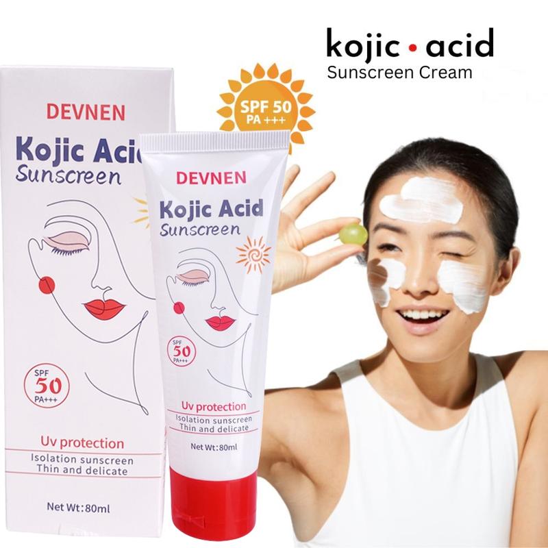 Kojic Acid Sunscreen Lotion SPF 50 PA+++Wajah Dan Badan Sunscreen Sun ...