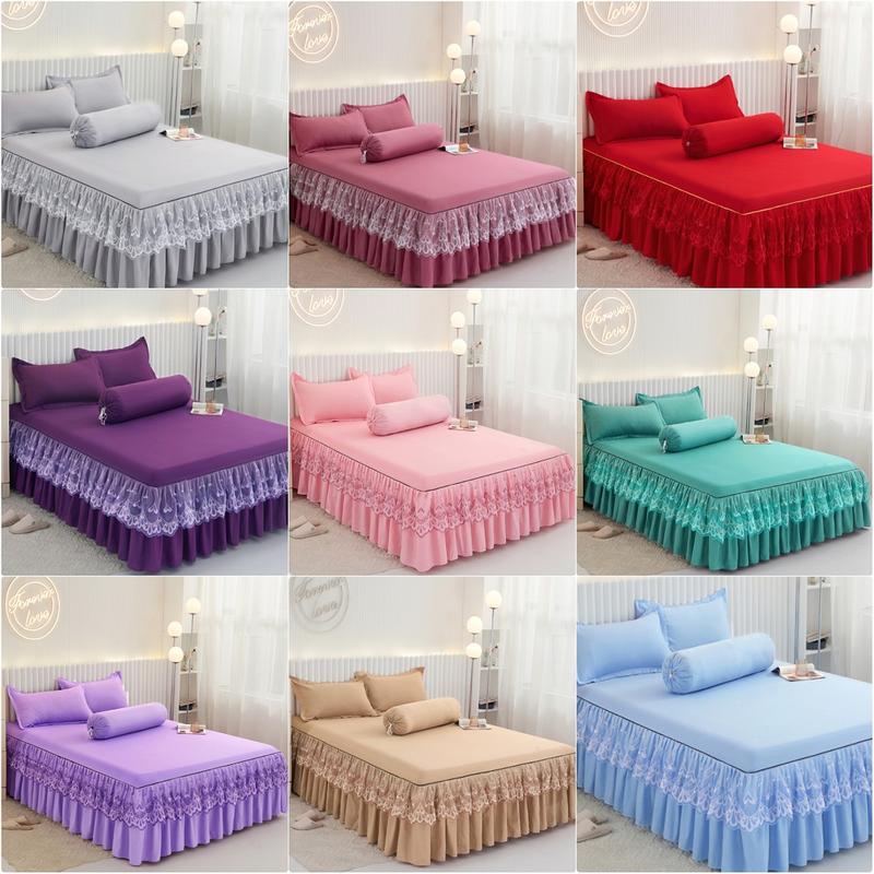 Queen /king Size 4 IN 1 Cadar Ropol Set Bed Sheet Pillowcas - TikTok ...