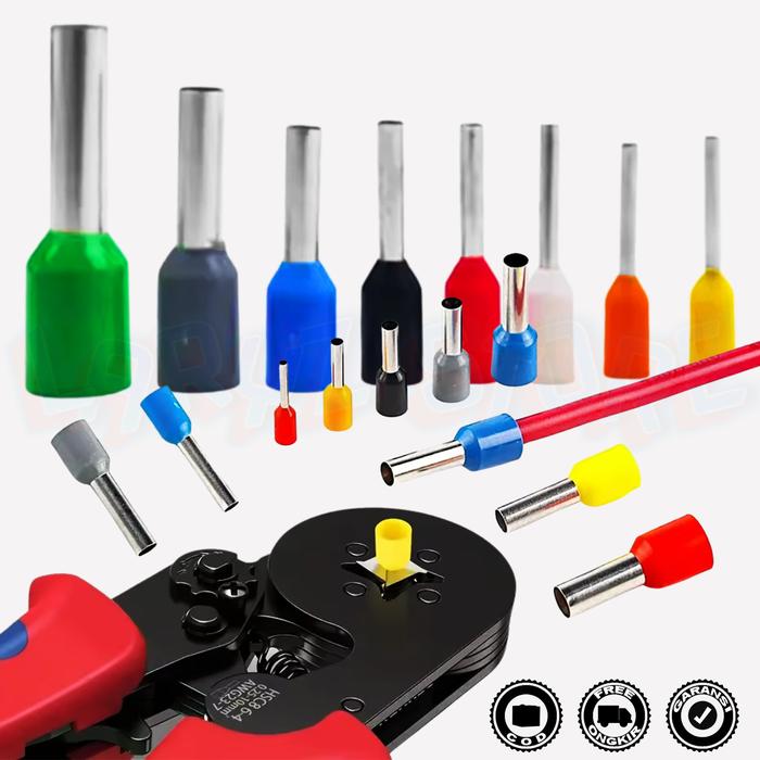 Jual Skun Kabel Pin Tusuk Ferrules 0.5/0.75/1/1.5/2.5/4/6 Terminal ...