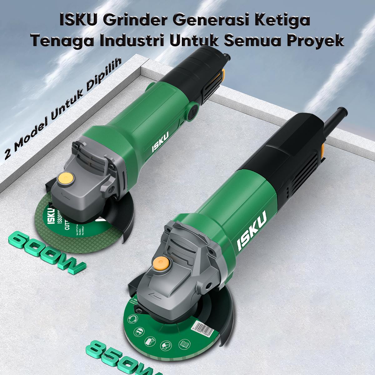 ISKU Paket Kombo Mesin Bor Listrik Tangan 10mm 700W Gerinda Tangan 4 ...