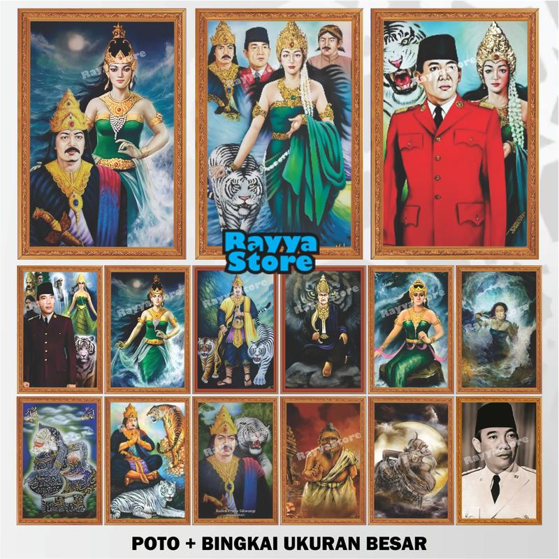Poster Poto Bingkai Nyai Roro Kidul, Su karno semar prabu siliwangi ...