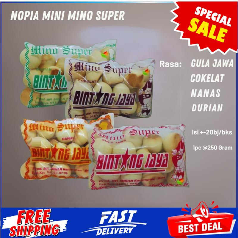 Nopia Mini Mino Super Rasa Cokelat - Durian - Gula Jawa - Nanas - Shop ...