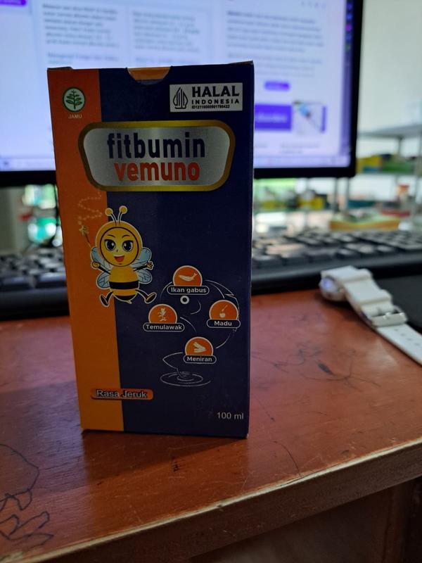 Fitbumin Vemuno Rasa Jeruk sirup ikan gabus rasa jeruk - Shop | Tokopedia