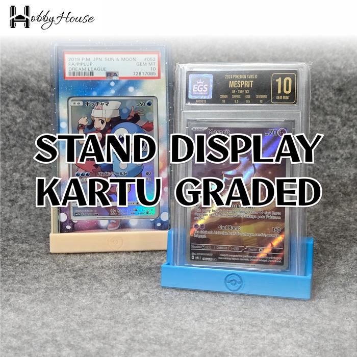 Promo Stand Card Kartu Pokemon MTG YuGiOh Graded Grading Slab TCG ...
