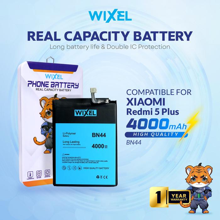 Jual Baterai WIXEL BN44 Compatible For Redmi 5 Plus 5+ Real Capacity ...