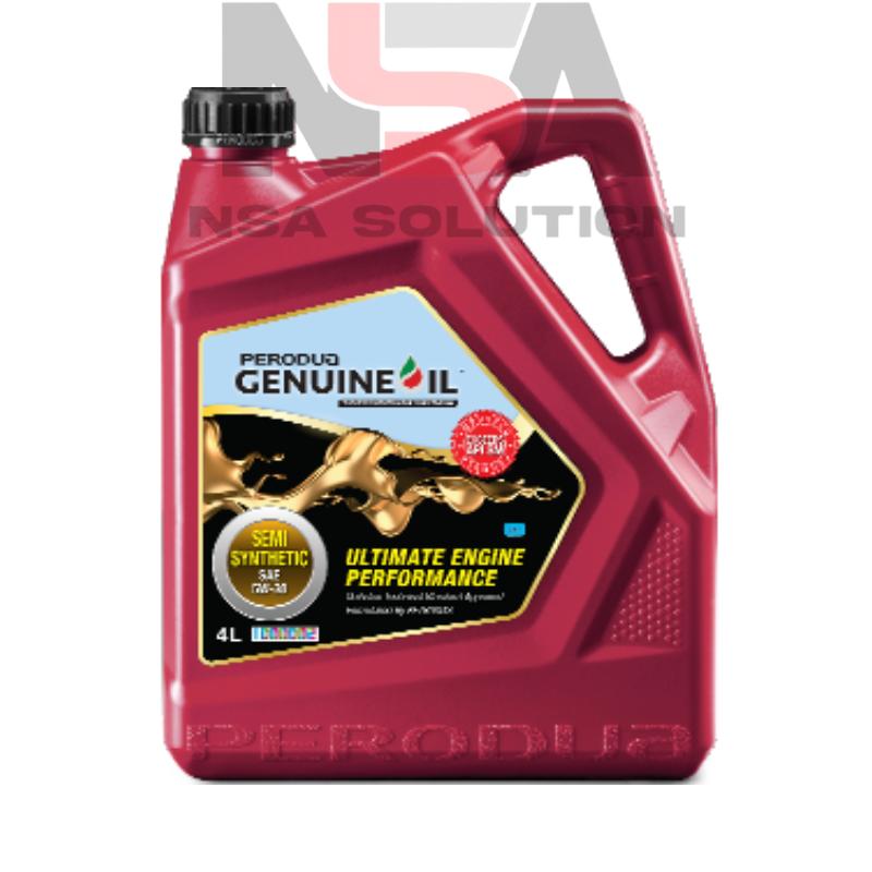 Perodua Semi Synthetic 5W30 Pink 4L (4Liter) Engine Oil (Myvi,Alza ...