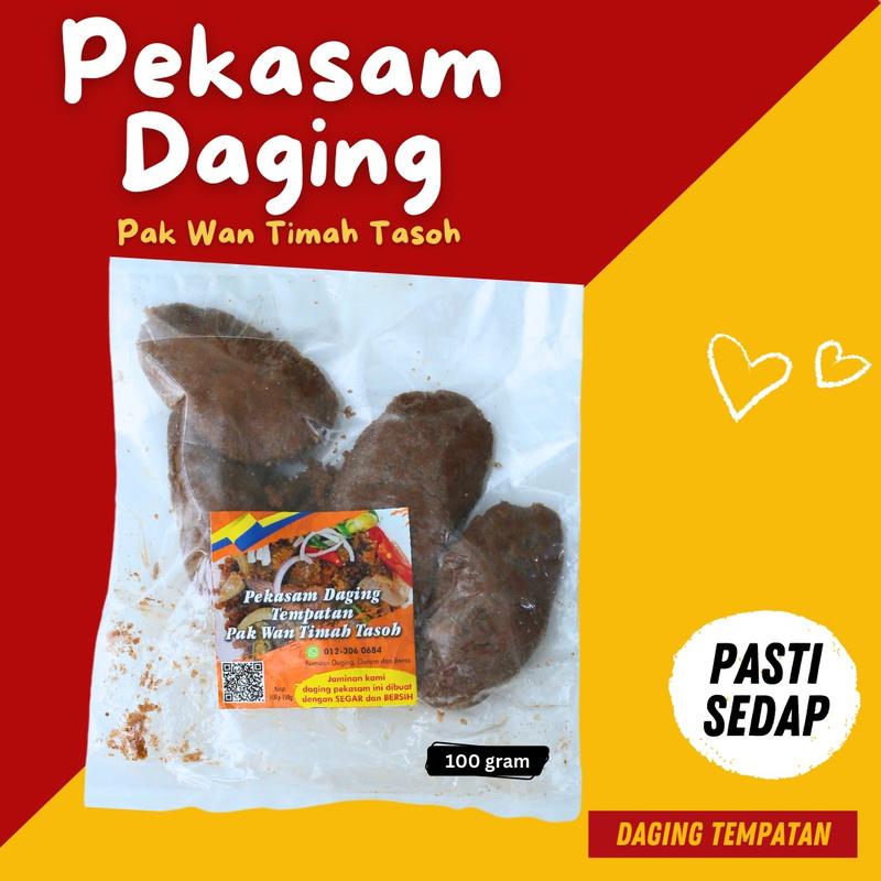 Pekasam Daging Lembu Kampung Pak Wan Timah Tasoh - TikTok Shop Malaysia