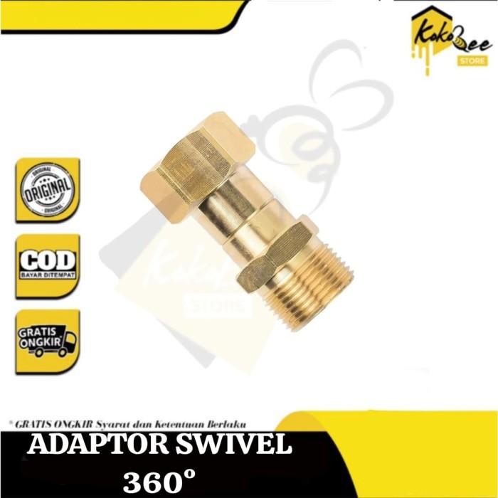 Jual Adapter Join Swivel Selang Putar 360° Hose Gun Steam Jet Cleaner ...