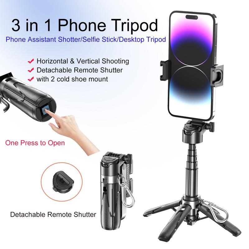 DOLED 3 in 1 Pocket Selfie Stick Tripod Extendable Balance Mini ...