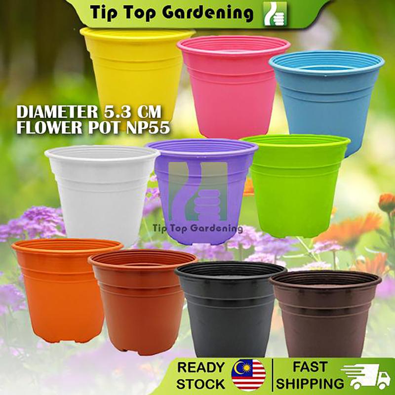 1pcs Diameter 5cm Pasu Bunga Plastik Mini NP55 Berkebun Succulent ...