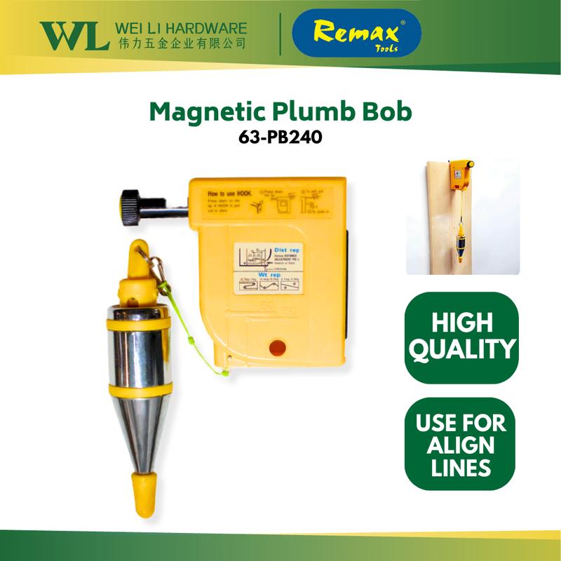 REMAX 5M/400gm Magnatic Plum Bob 63-PB240/Plum Bob Tool/Nail - TikTok ...