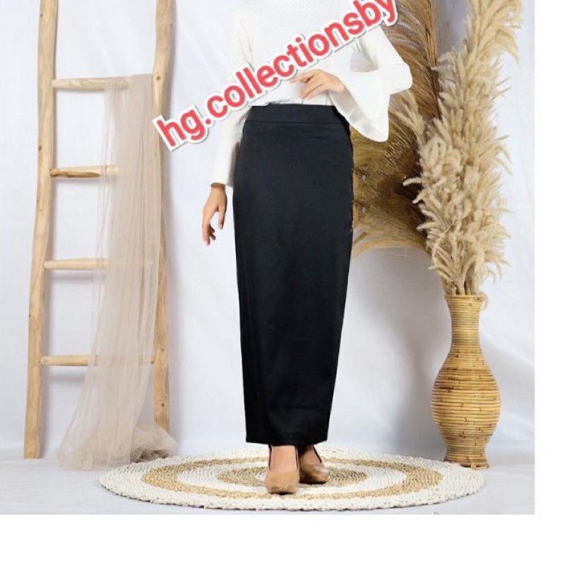 ROK SPAN PANJANG BELAHAN BELAKANG / ROK SPAN KANTOR / ROK SPAN - Shop ...