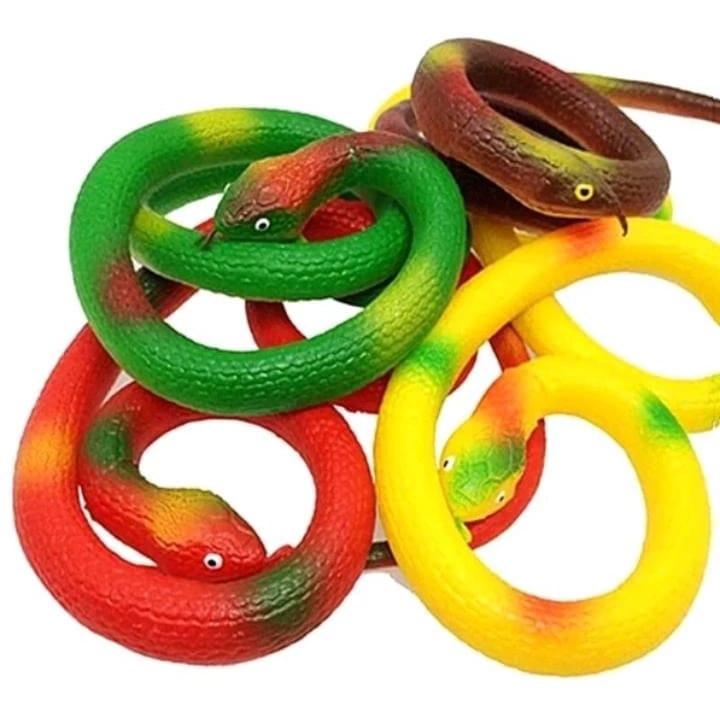 mainan ular karet 75 cm Mainan Figure Ular Karet Multiwarna figurin ...
