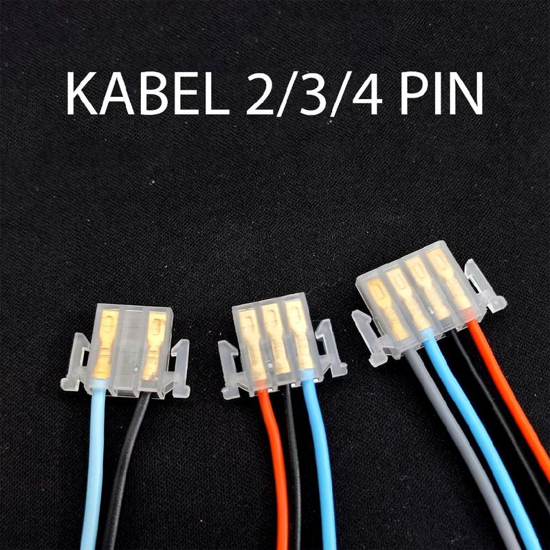 Socket Kabel 4 Pin 3 Pin 2 Pin Soket Tombol Saklar Klakson Stater Lampu ...