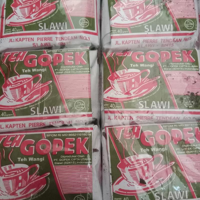 Teh gopek 1slop(isi 10 pcsx 40gr) Teh tubruk teh legendaris teh - Shop ...