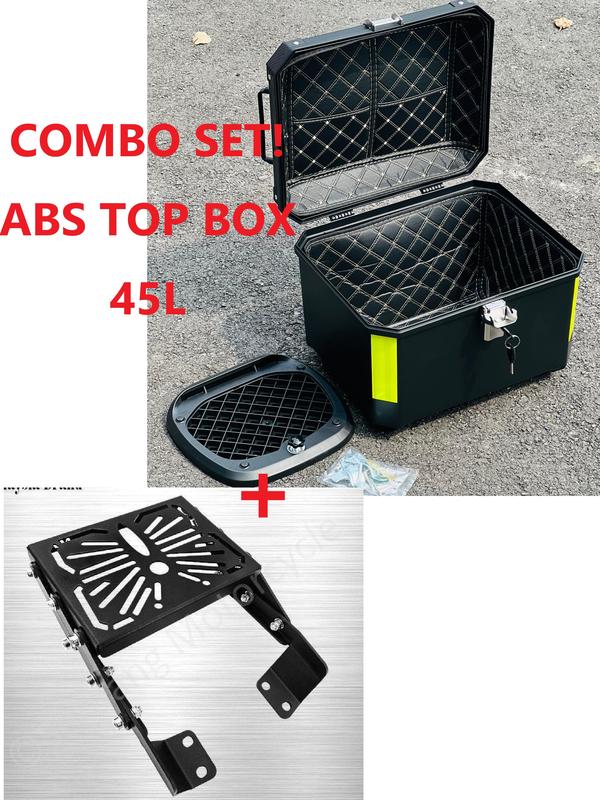 COMBO SET! 45Liter ABS Top Box + Adjustable Monorack Lipat J - TikTok ...
