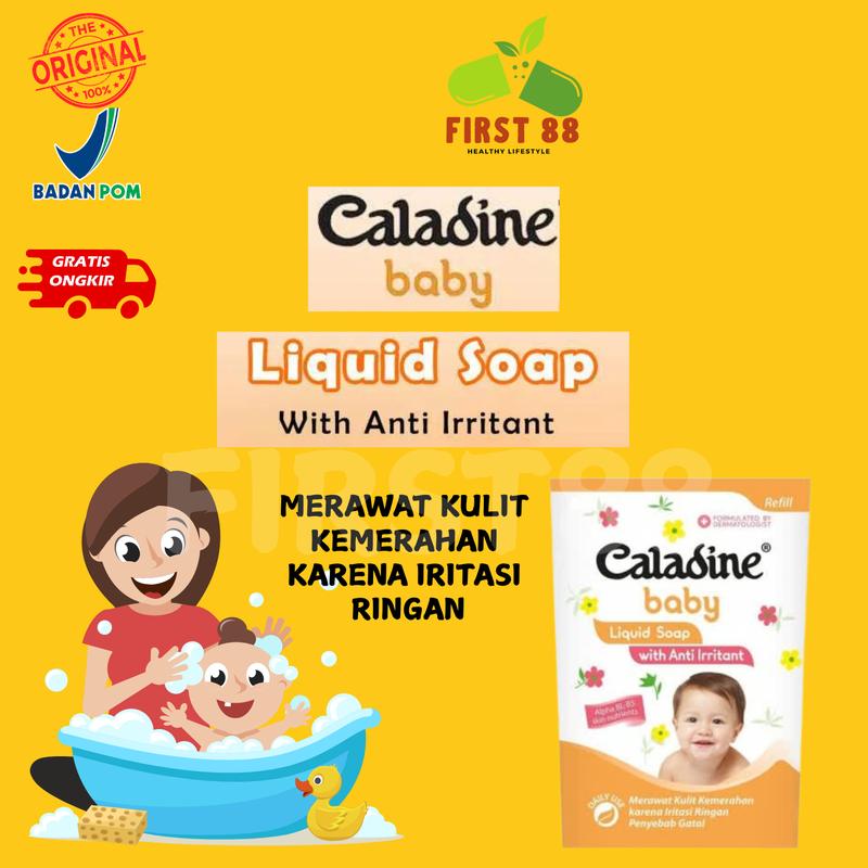 Caladine Baby Sabun Mandi Cair 210ML Refill Anti Iritasi dengan Alpha ...