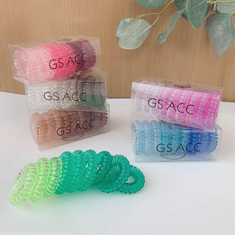 9-piece Set of 2024 New Korean-style Telephone Wire Hair Rin - TikTok ...