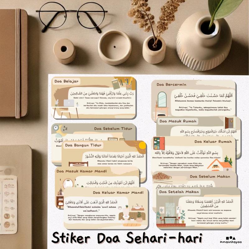 Stiker Doa Sehari-hari Aesthetic - Sticker Doa Stiker Doa Harian - Shop ...