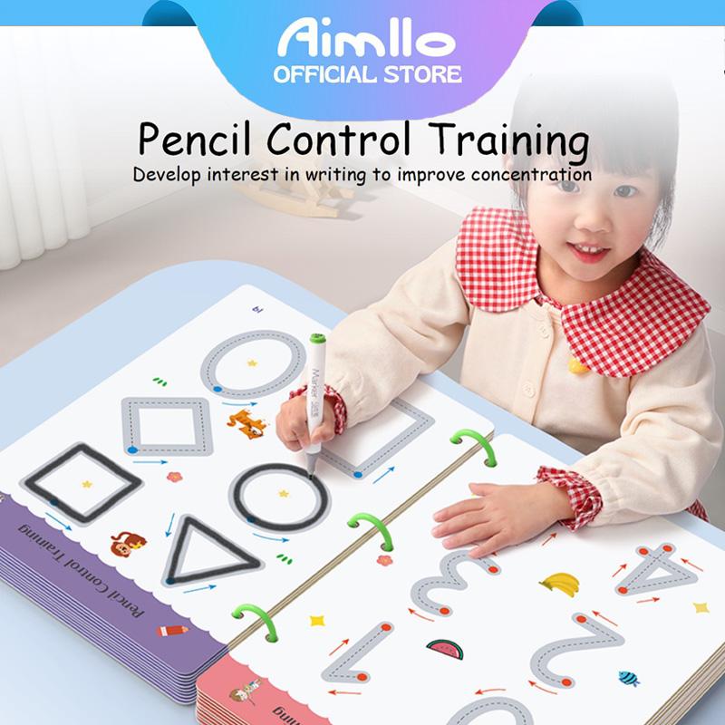 Baby Tracing Workbook For Kids Training Coloring Book Erasable - TikTok ...