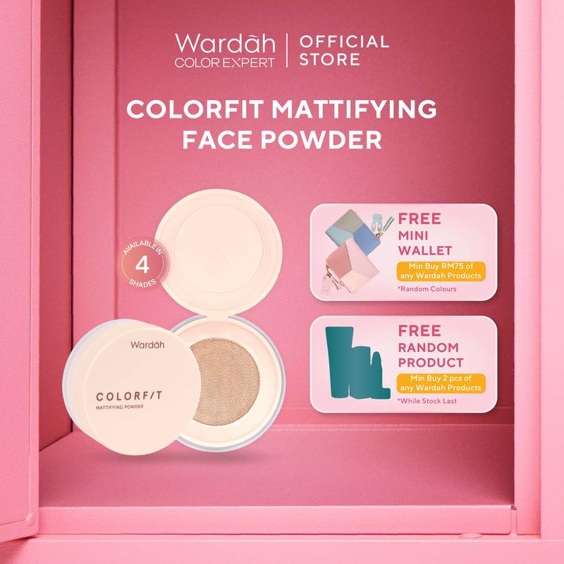 Wardah Colorfit Mattifying Face Powder - Loose Powder with SPF33 ...