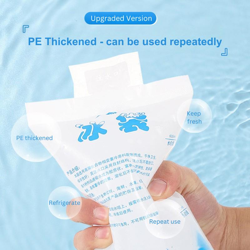 Water-Filled Ice Packs for One-Time Refrigeration Freezing Fresh ...