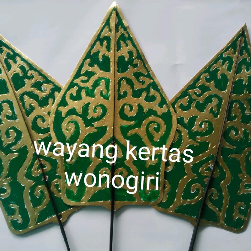 wayang kertas Gunung kreasi HIJAU 60 CM Bambu - Shop | Tokopedia