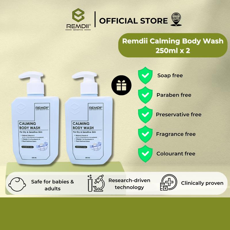 [Bundle of 2] REMDII Calming Body Wash 250ML For Sensitive, Dry ...