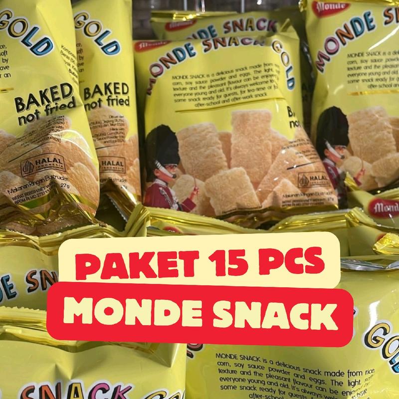 PAKET 15 PCS MONDE SNACK MURAH Gift Food Manis - Shop | Tokopedia