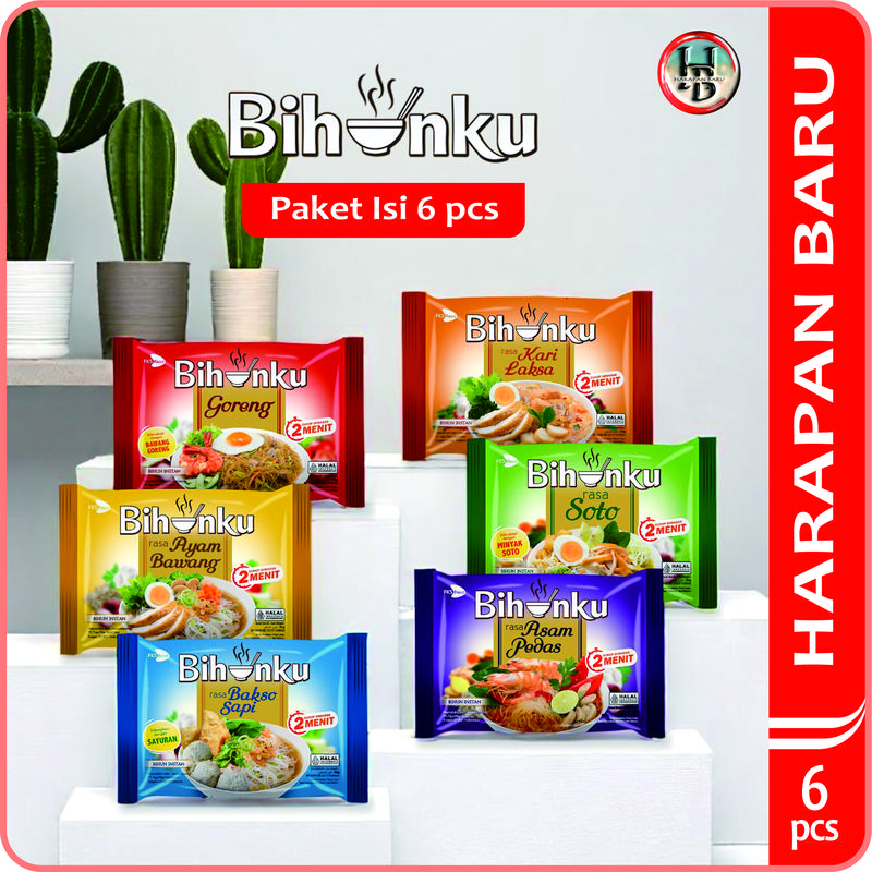 Bihunku Paket Isi 6 pcs Kari Laksa Bakso Ayam Bawang Asam Pedas Goreng ...