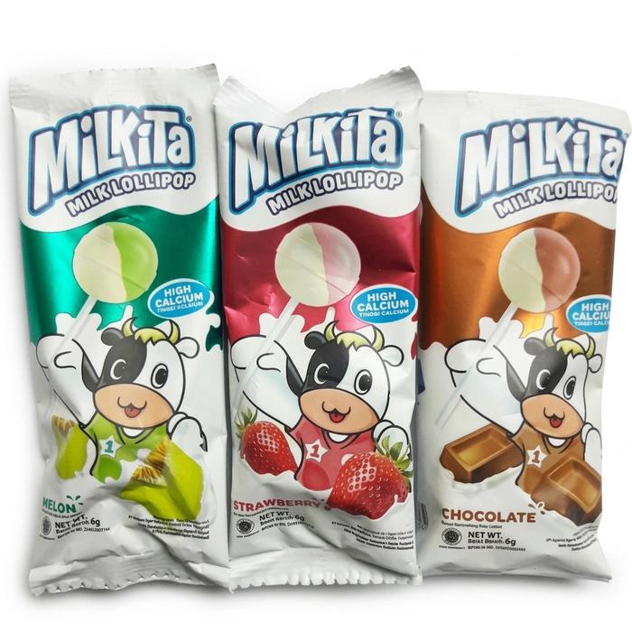 Jual Milkita Permen Milkita Lolipop 9gr Renceng Isi 10pcs Juaranya ...