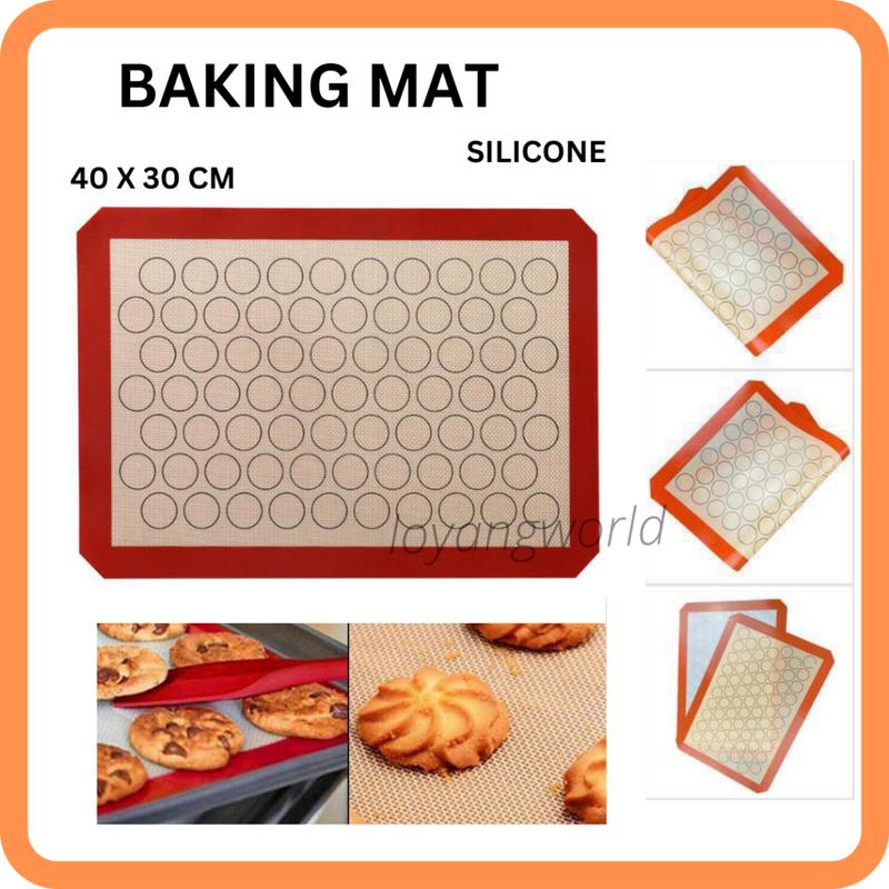 Non Stick Silicone Mat Baking Circles Pattern Oven Pastry Liner ...