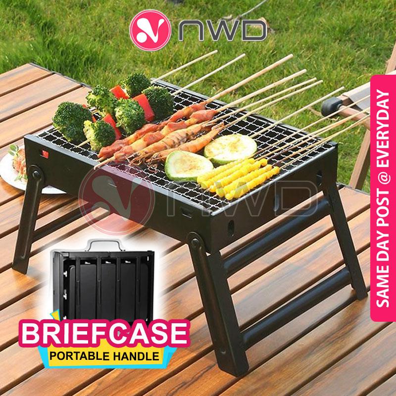 ( GRILL-TO-GO ) Portable Outdoor Barbeque Grill Foldable Charcoal ...
