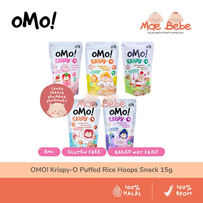 Jual OMO! Krispy-O Baked Rice Puff Snack Camilan Anak Bebas Gluten 15g ...