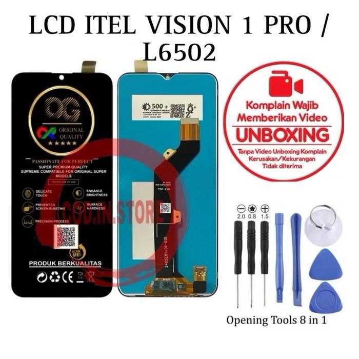 Jual LCD Fullset + Touchscreen Untuk Itel Vision 1 pro / L6502 LCD ...